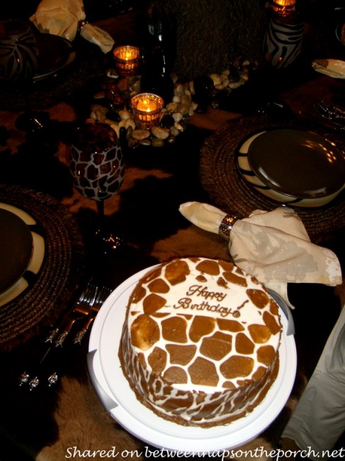 An African Safari Themed Table Setting Tablescape