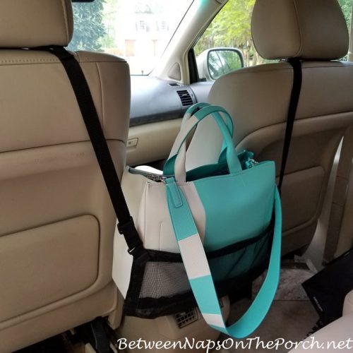 A Tip From the Inventor: Car Handbag Holder Used with a Center-Open Console