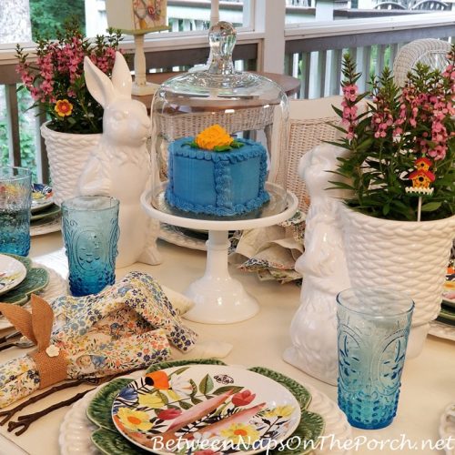 A Bunny-Themed Table Setting for Spring
