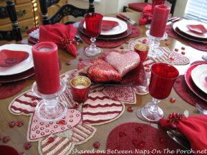 Sparkly Beading is the Star of this Beautiful Valentine’s Day Tablescape