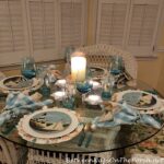 Ocean Beach Themed Candlelight Table Setting Featuring Warren Kimble ...