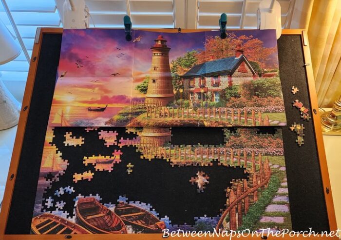 Add Magnets To Puzzle Board To Hold Puzzle Image Posters