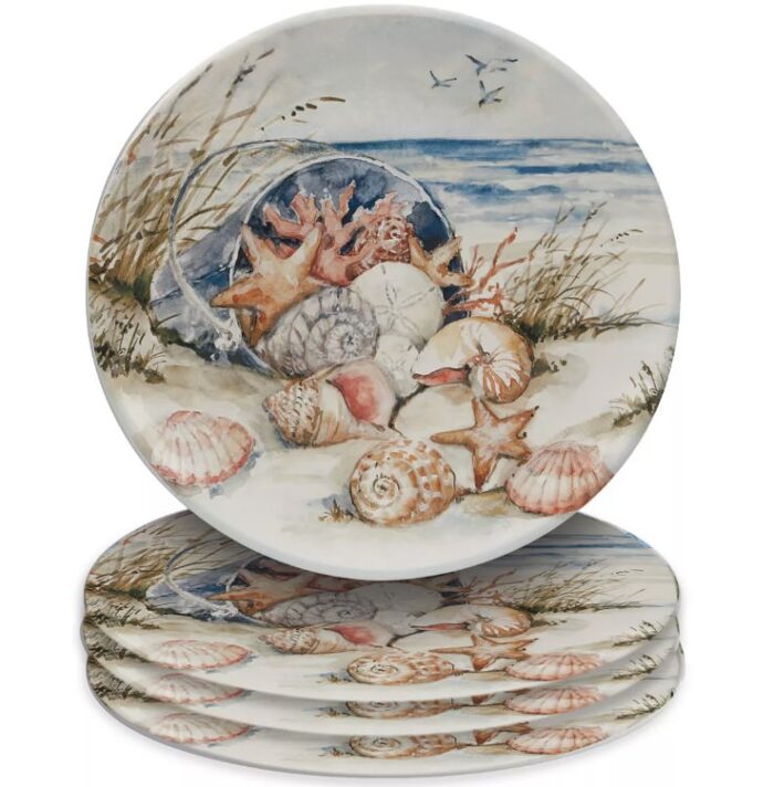 Shell Chargers & Beach Nautical Dinnerware For Summer Dining!